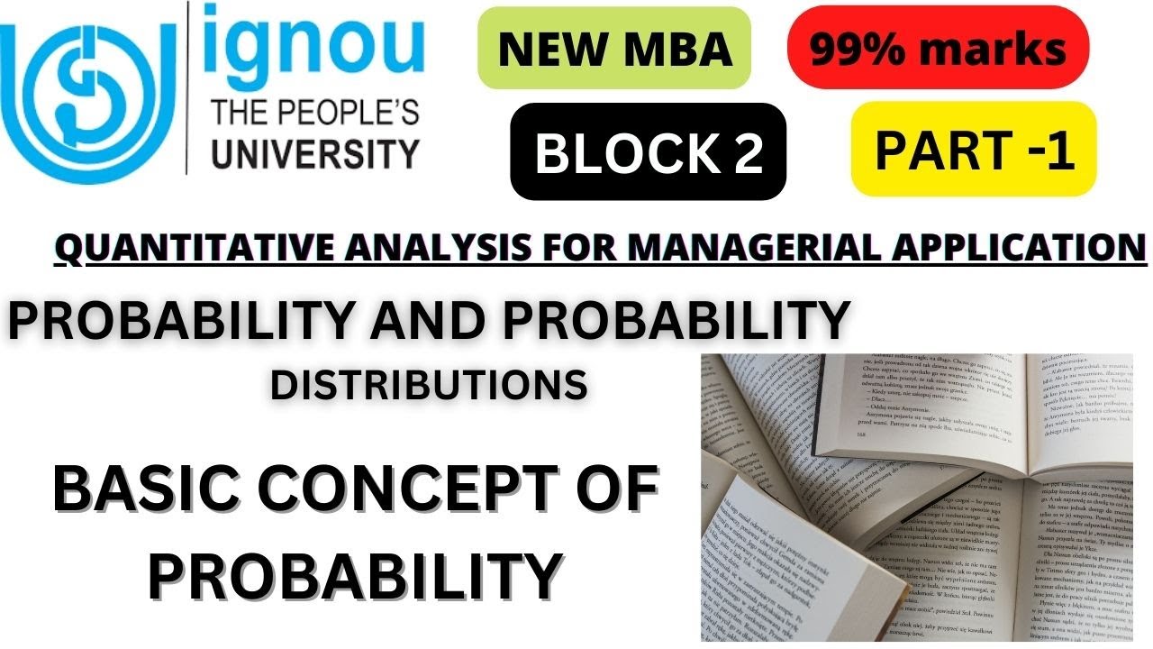 𝐁𝐀𝐒𝐈𝐂 𝐂𝐎𝐍𝐂𝐄𝐏𝐓 𝐎𝐅 𝐏𝐑𝐎𝐁𝐀𝐁𝐈𝐋𝐈𝐓𝐘 | 𝐁𝐁𝐀 | 𝐁𝐂𝐀 | 𝐌𝐁𝐀 | 𝐈𝐆𝐍𝐎𝐔 𝐌𝐁𝐀 #ignou # ...