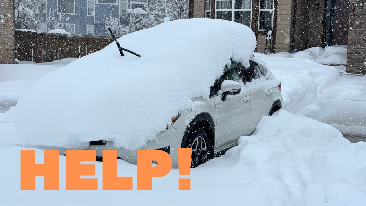Snowed In: Escaping 19 Inches of Snow in a Subaru Crosstrek! - YouTube