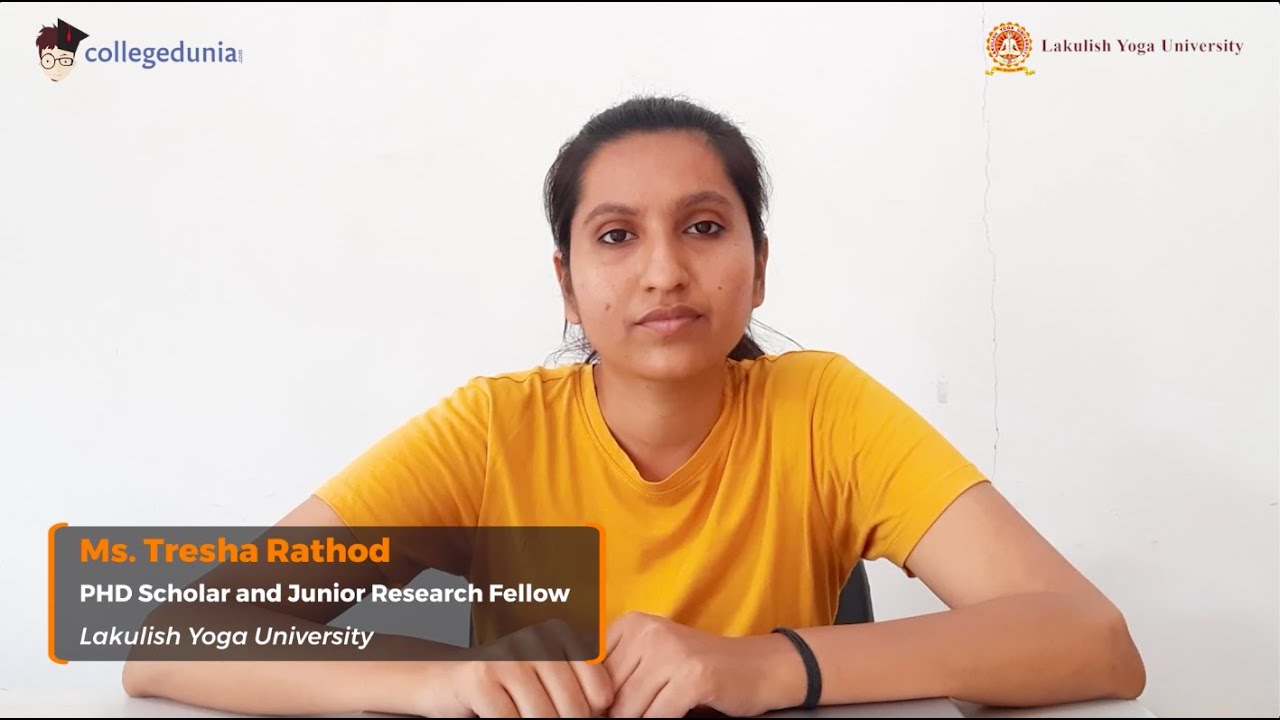 Ms. Tresha Rathod | PHD Scholar and Junior Research Fellow | Lakulish ...