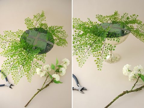 Arrange Flowers Foliage Arrangement - YouTube