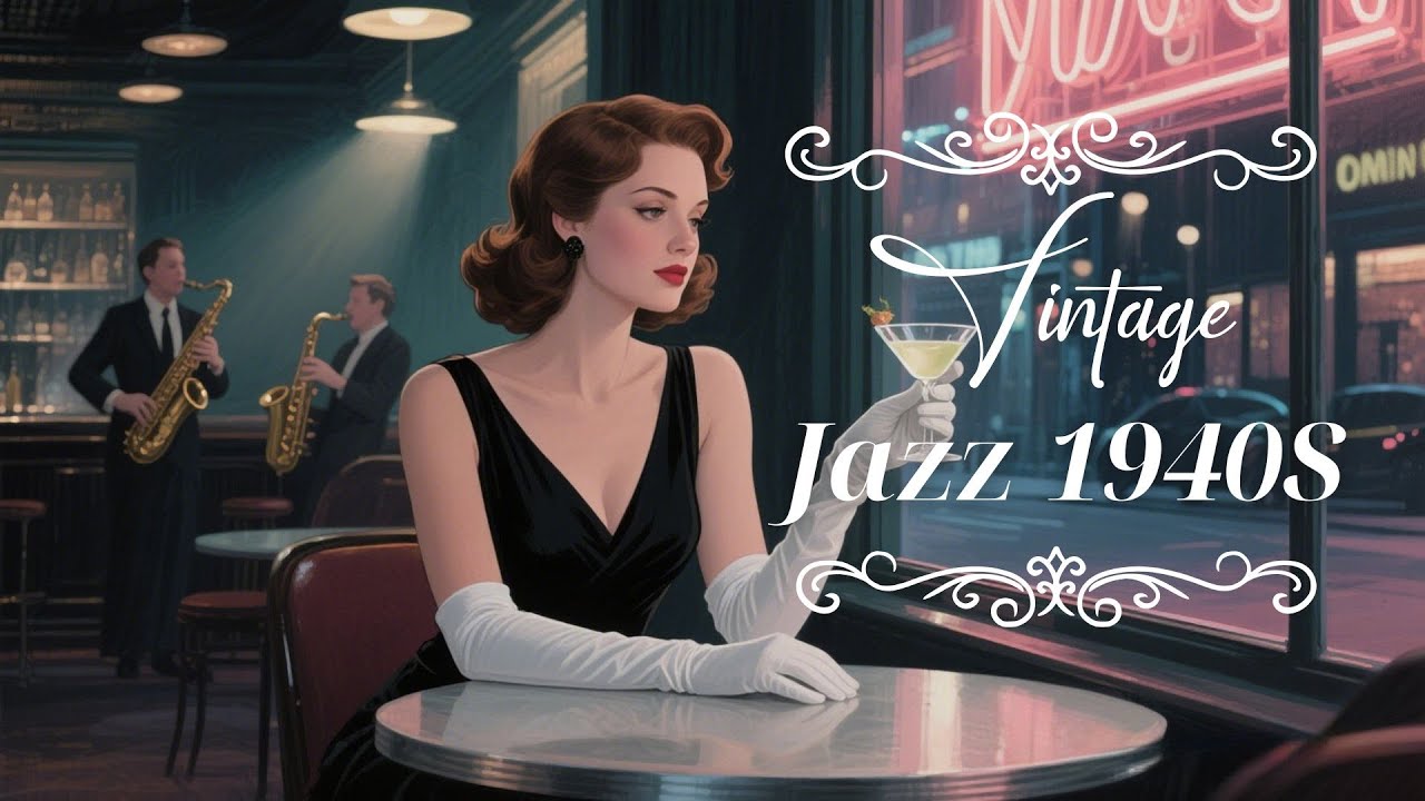 Nightclub Vintage Jazz 🍸 Feel The 1940s Old Jazz Lounge Elegance With ...
