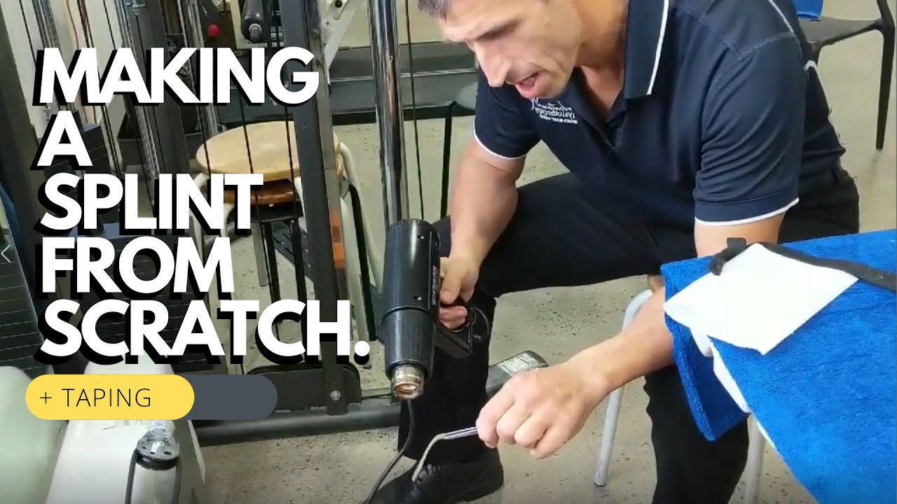Making a SPLINT From Scratch | Taping & Splint - YouTube