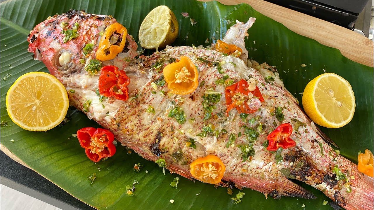 Roasted Red Snapper/ Trini Style Roasted Red Snapper - YouTube
