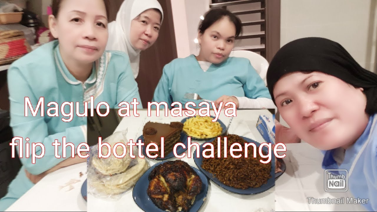 Masaya at magulong flep the bottel challenge #ofwkuwait/MarjVlogRamos ...