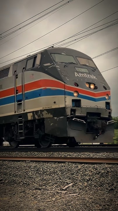 Amtrak 42 With Phase II Heritage Unit 130 Flying By (5/27/24) - YouTube