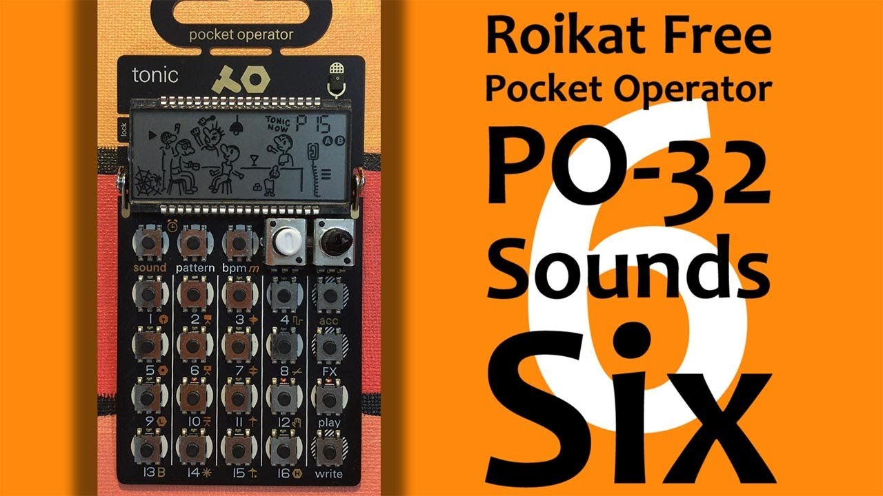 Pocket Operator PO-32 Tonic drum synth sounds & patterns 6 by Roikat ...