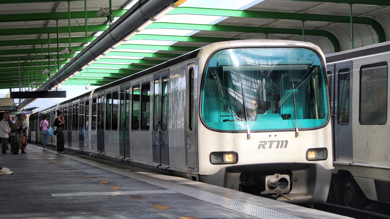 Départ Métro Marseille Mpm-76 - Ligne M2 vers Gèze - YouTube