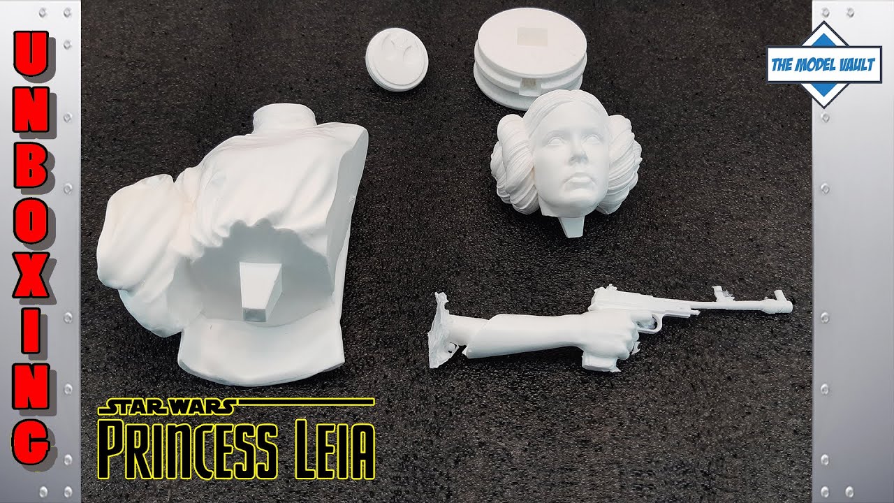 Princess Leia Rebel Bust 1/4 Scale Goodfellas Resin Kit Unboxing - YouTube