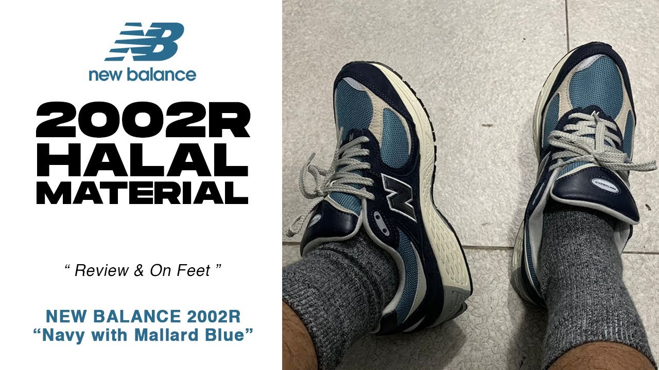 New balance 2002r navy with mallard blue unboxing & on feet - YouTube