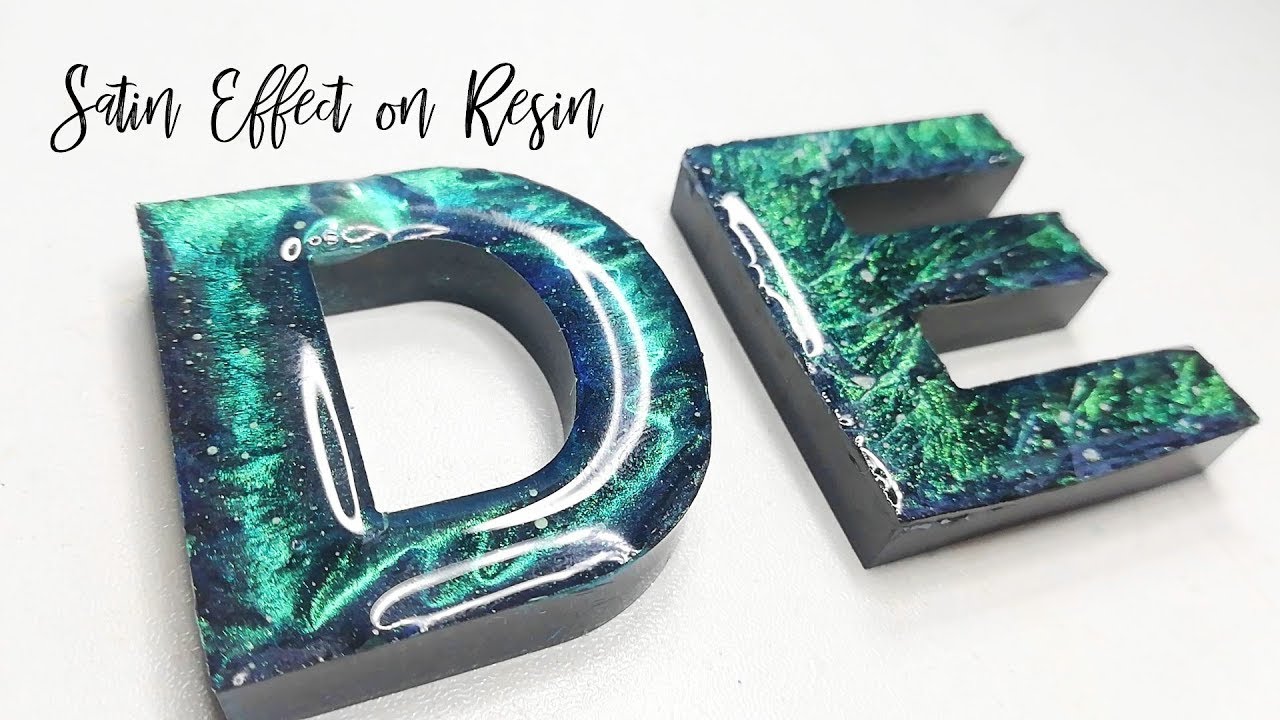 Satin or Velvet Effect on Resin Letters • Resin Crafts • Resin Art ...