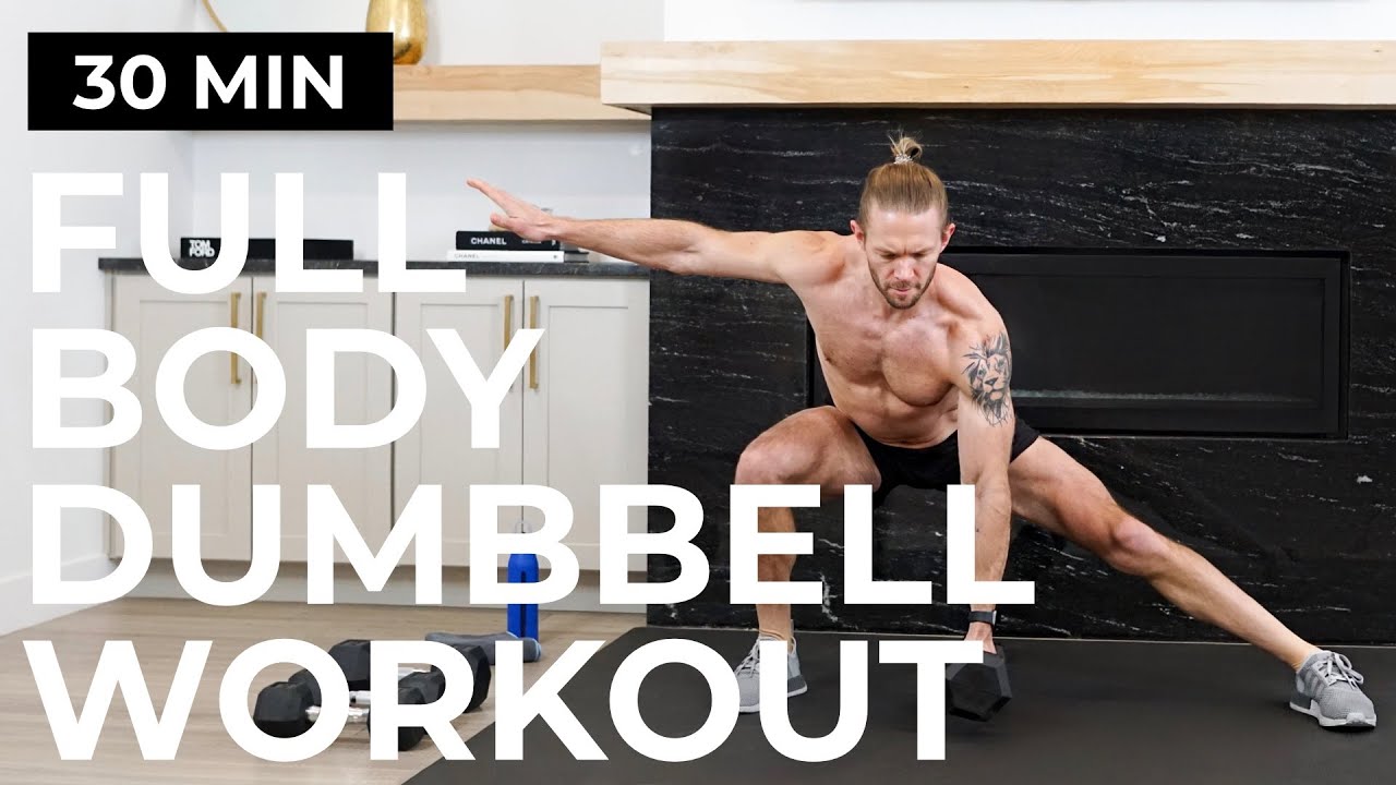 30 Min Full Body Dumbbell Workout No Repeats Burn Fat Build