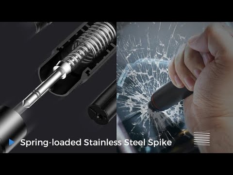 LifeString: A Spring-loaded Window Breaker with Flashlight - YouTube