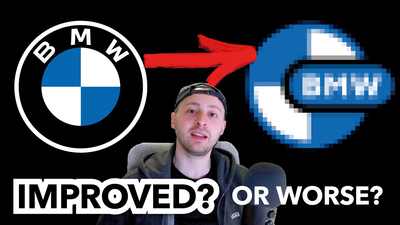 BMW logo redesign (WITHOUT CURVED TEXT!!!) - YouTube