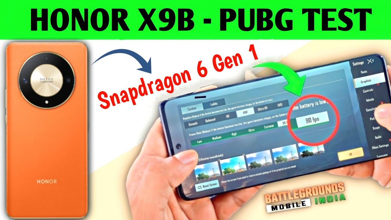Honor X9b Pubg Test | Honor X9b Pubg Graphics Test | Honor X9b Gaming ...