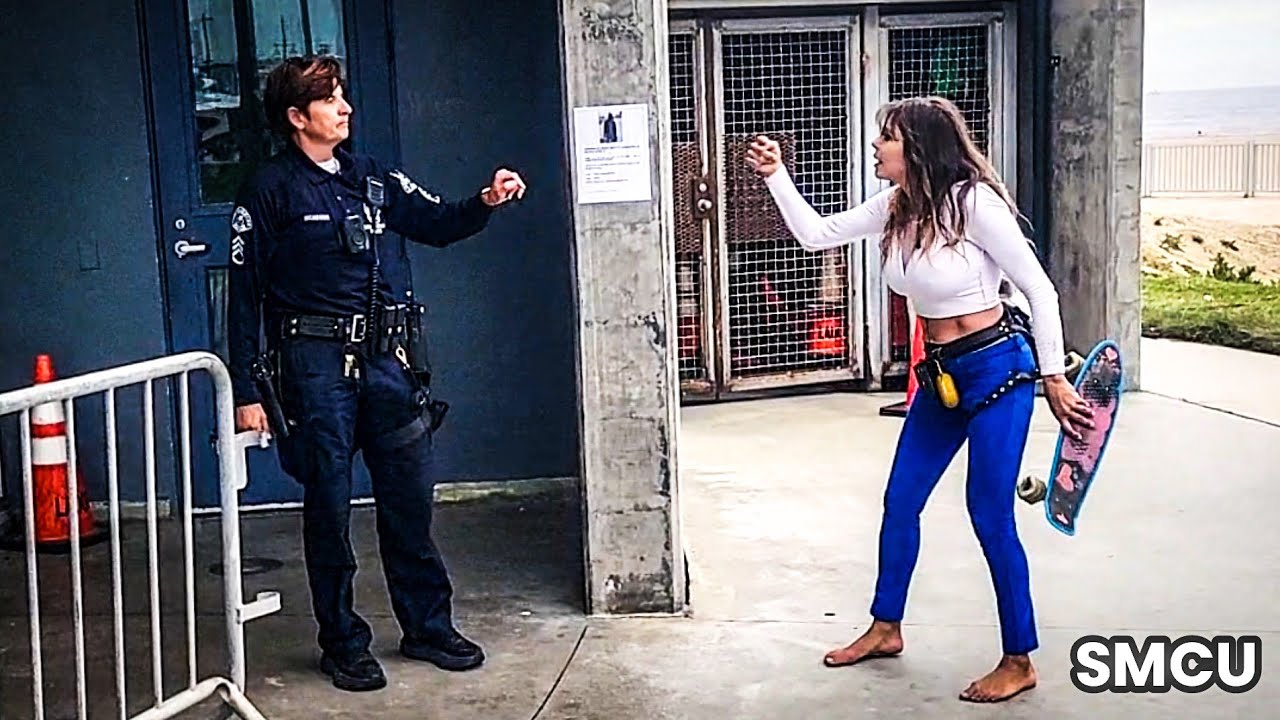Daisy, The Venice Healer, Confronts LAPD Sergeant Over Tiny Home ...