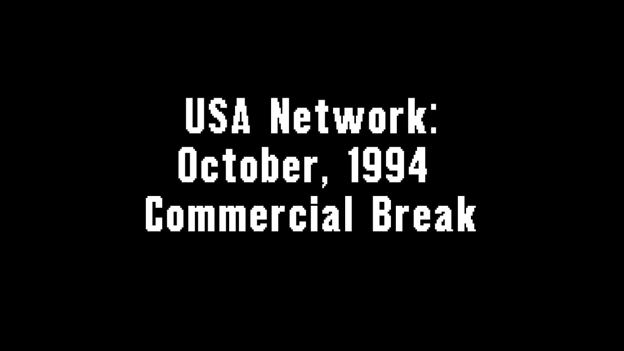 USA Network: October, 1994 Commercial Break - YouTube
