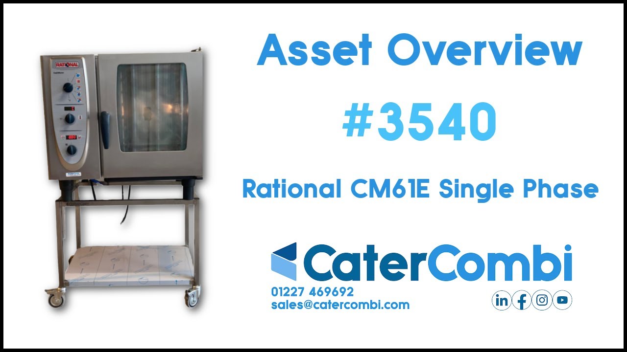 Rational Combi Master 6 Grid Single Phase Electric - CaterCombi Asset 3540 - YouTube