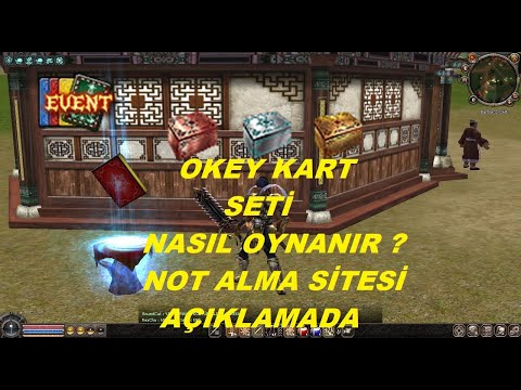 OKEY KART SETİ NASIL OYNANIR? METİN2 TR