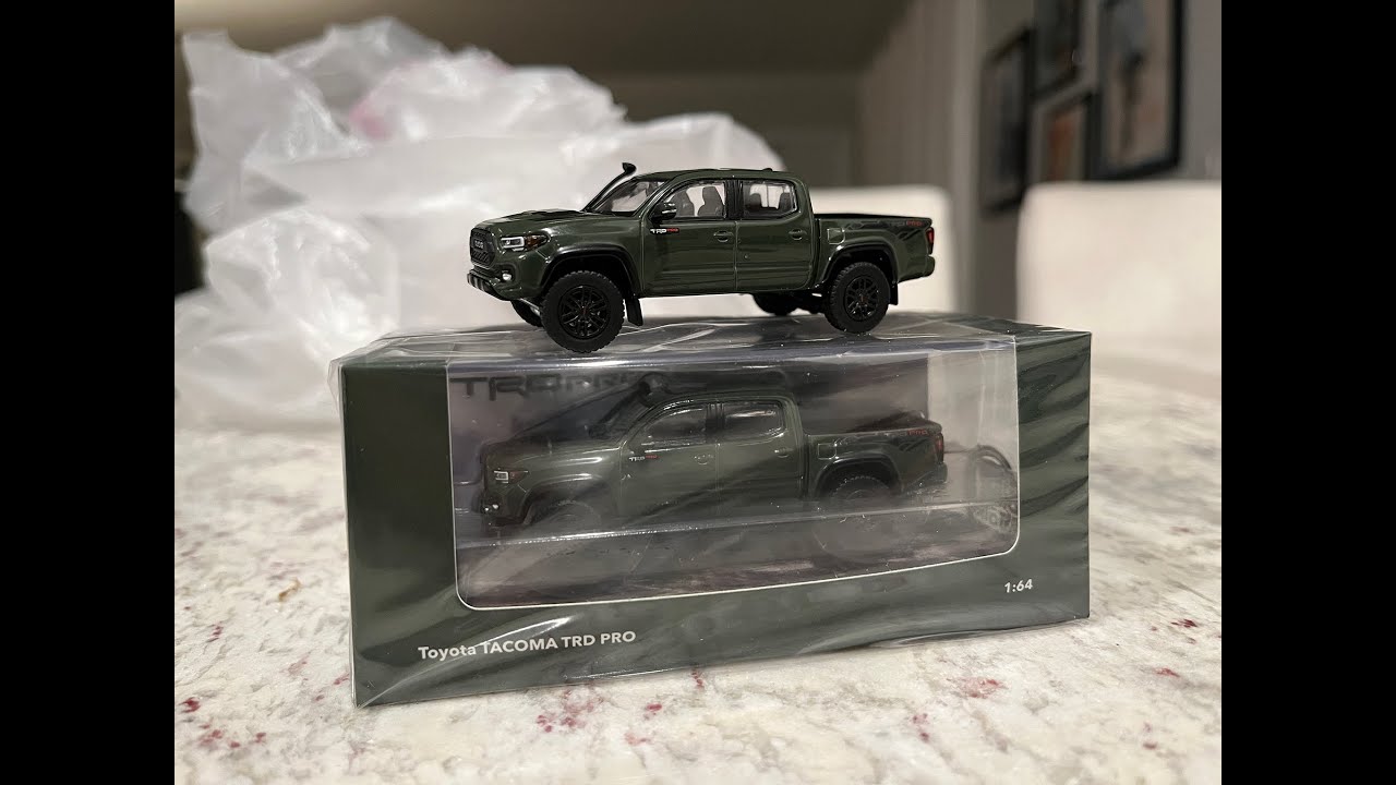 1/64 GCD Toyota Tacoma Army Green DiecastTalk Exclusive Diecast NEW ...