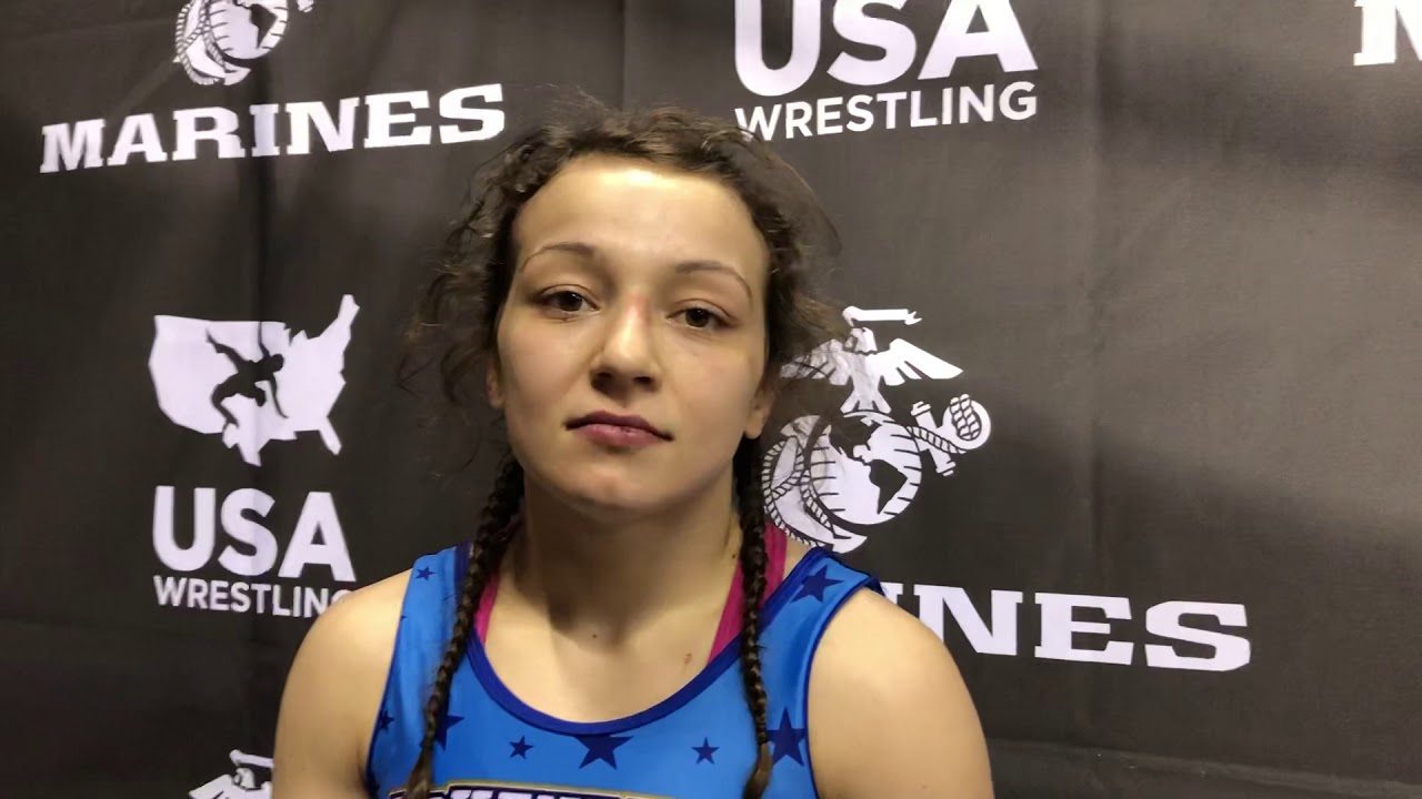 Emma Bruntil, Senior Nationals champion at 62 kg in women’s freestyle ...
