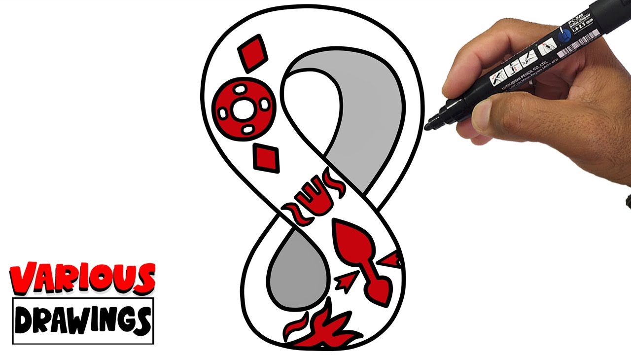 How to Draw World Cup Qatar LOGO | FIFA Football - YouTube