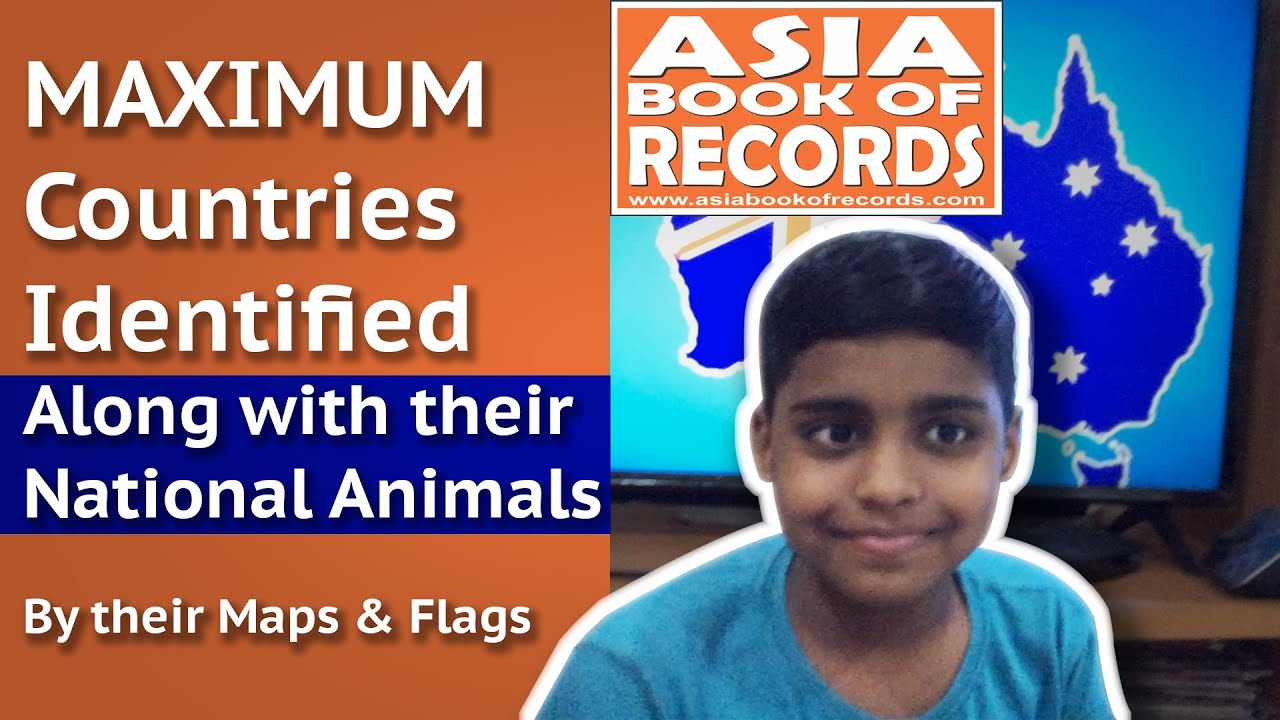 Individual maps and flags of max countries identified by child to ...
