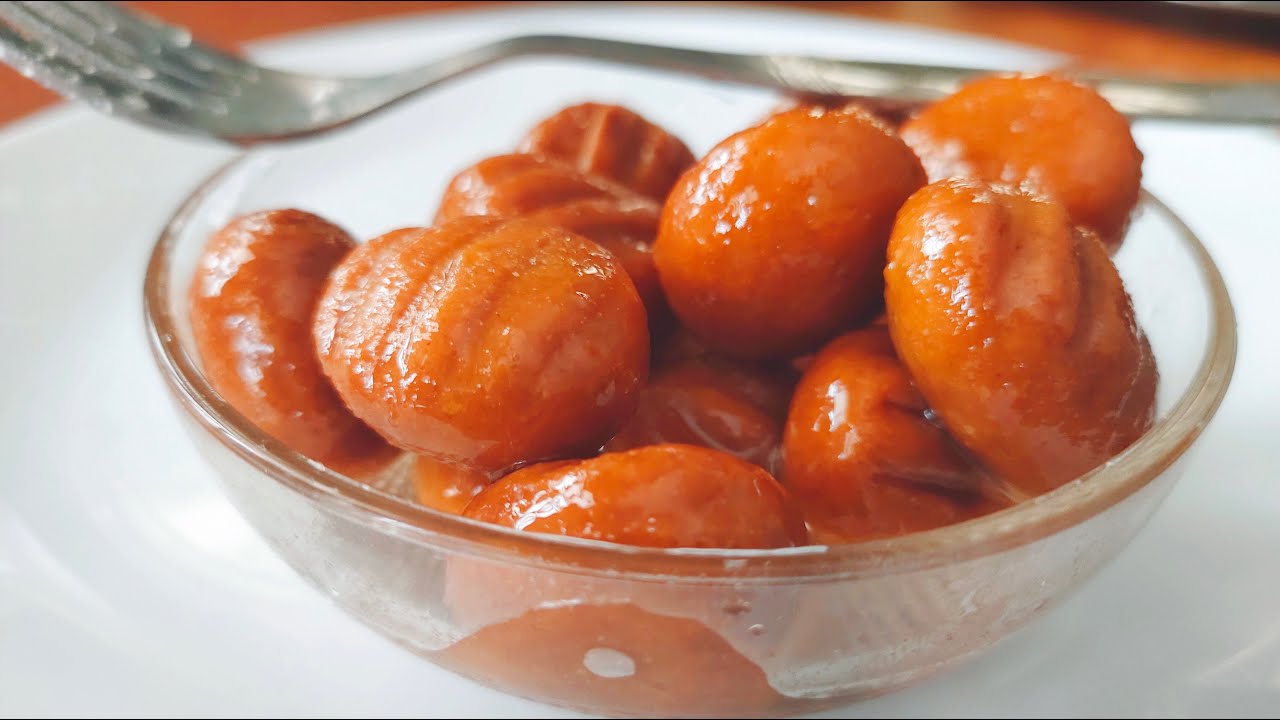 Healthy Wheat flour Jamun sweet/Only 4 ingredients sweet recipe ...