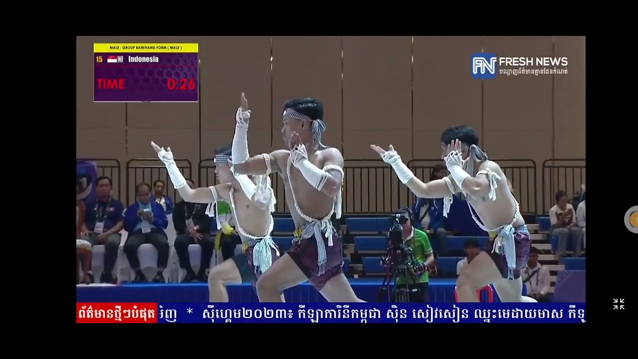 SEAGAME 2023 , KUN BOKATOR men's bare hand form group INDONESIA MENDALI ...