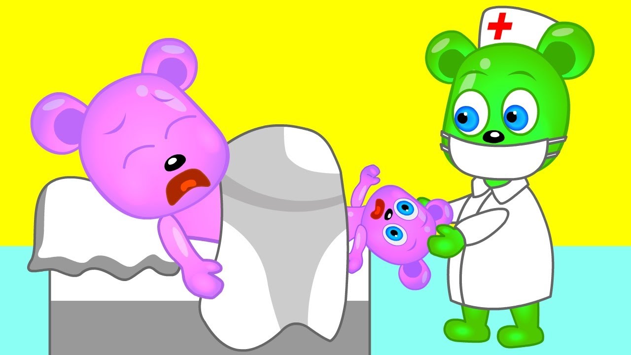 Mega Gummy Bear and The Sea | Ice Fishing | Finger Family Nursery ...