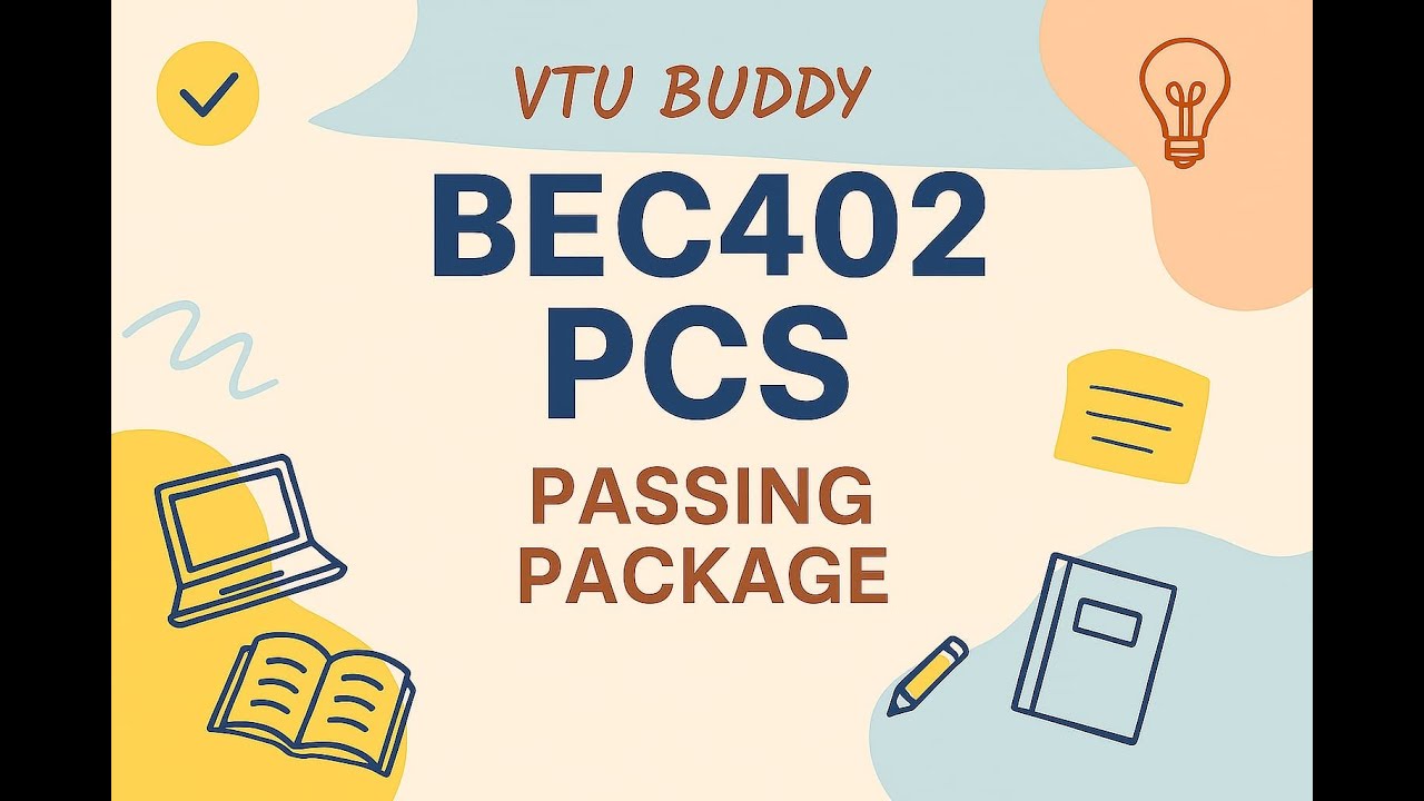 📘 PCS Made Easy! BEC402 PYQs Passing Package 🔥 | VTU Buddy Tips - YouTube