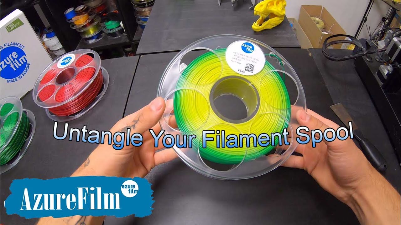 How to Load 3D Filament and Prevent Tangles - YouTube