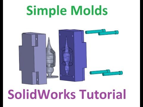 Modeling Simple Molds SolidWorks Tutorial Voice Narration - YouTube