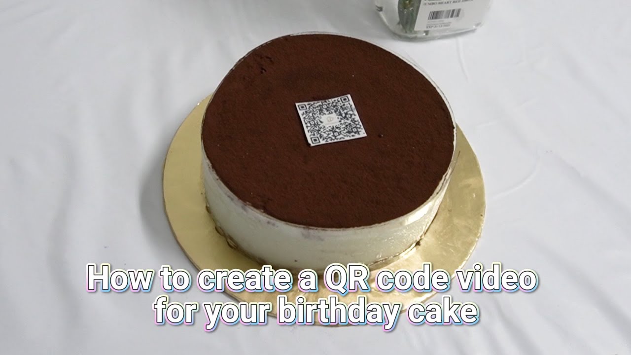 QR Video on Cake - YouTube