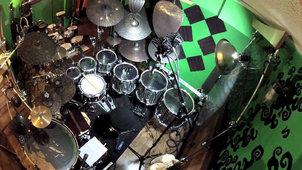 FishEye Stratawood SQ2 Monster Drum Kit Shot : GoPro HDHero 2 - YouTube