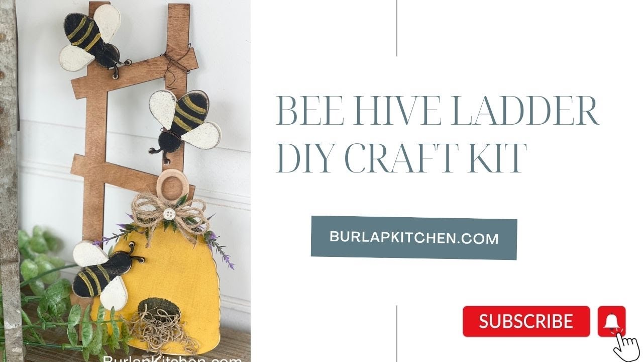 Bee Hive Ladder DIY Craft Kit - YouTube