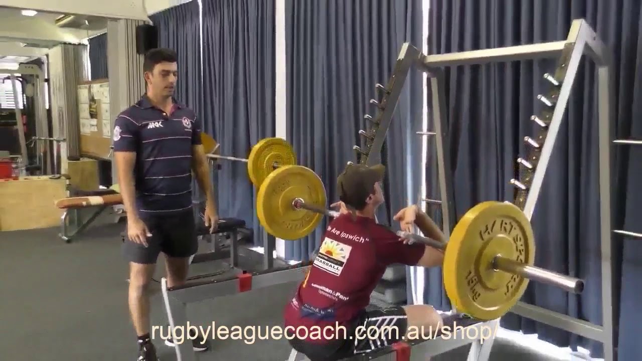 Rugby League Front Squat PLAYER "Shape Up or Ship Out" - YouTube