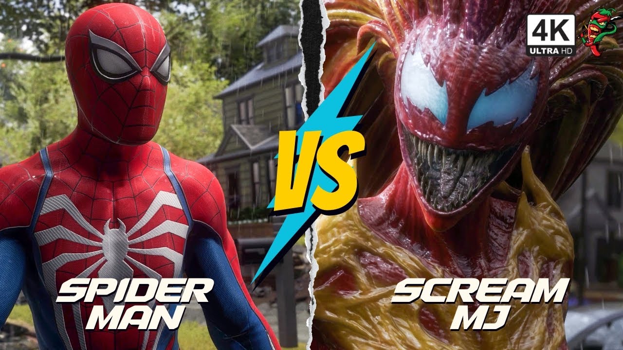 Marvel's Spider Man 2 | SCREAM MJ VS SPIDER MAN Scenes | 4K - YouTube