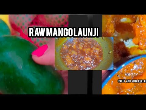 Sweet And Sour Raw Mango Tasty Galka Recipe l Easy Khatte Meethe Aam Ki ...