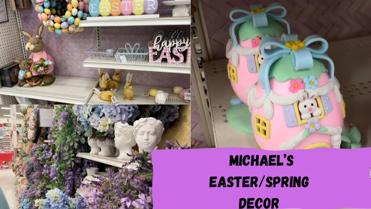 Easter Decorations at Michael's Craft Store |COME WITH ME| Easter ...