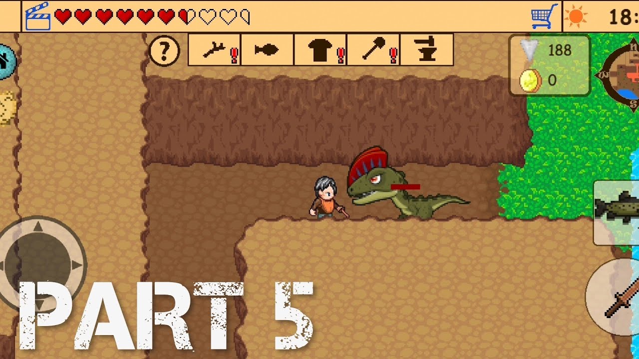 Survival RPG 3 Lost in time chapter 4 & 5 (part 5) Momma dino got mad! - YouTube