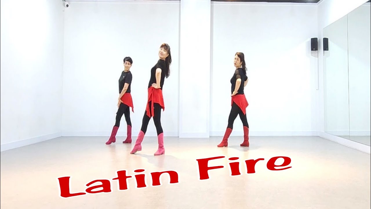 Latin Fire - Line Dance - YouTube