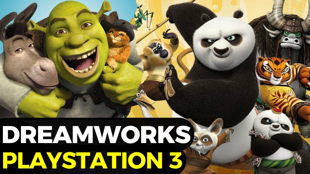 TODOS OS INCRÍVEIS JOGOS DA DREAMWORKS NO PS3! - YouTube