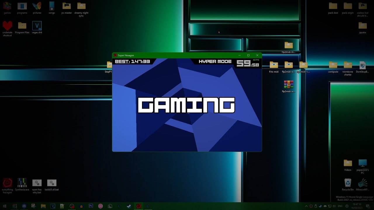 super hexagon - hyper hexagon 2x speed - YouTube