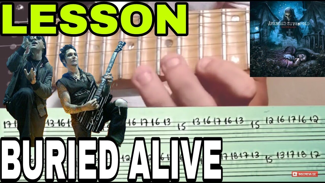 BURIED ALIVE solo LESSON W/Tab(Avenged Sevenfold)Synyster Gates Guitar ...