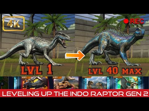 hatching and leveling up the indoraptor gen 2 and gameplay | jW the ...