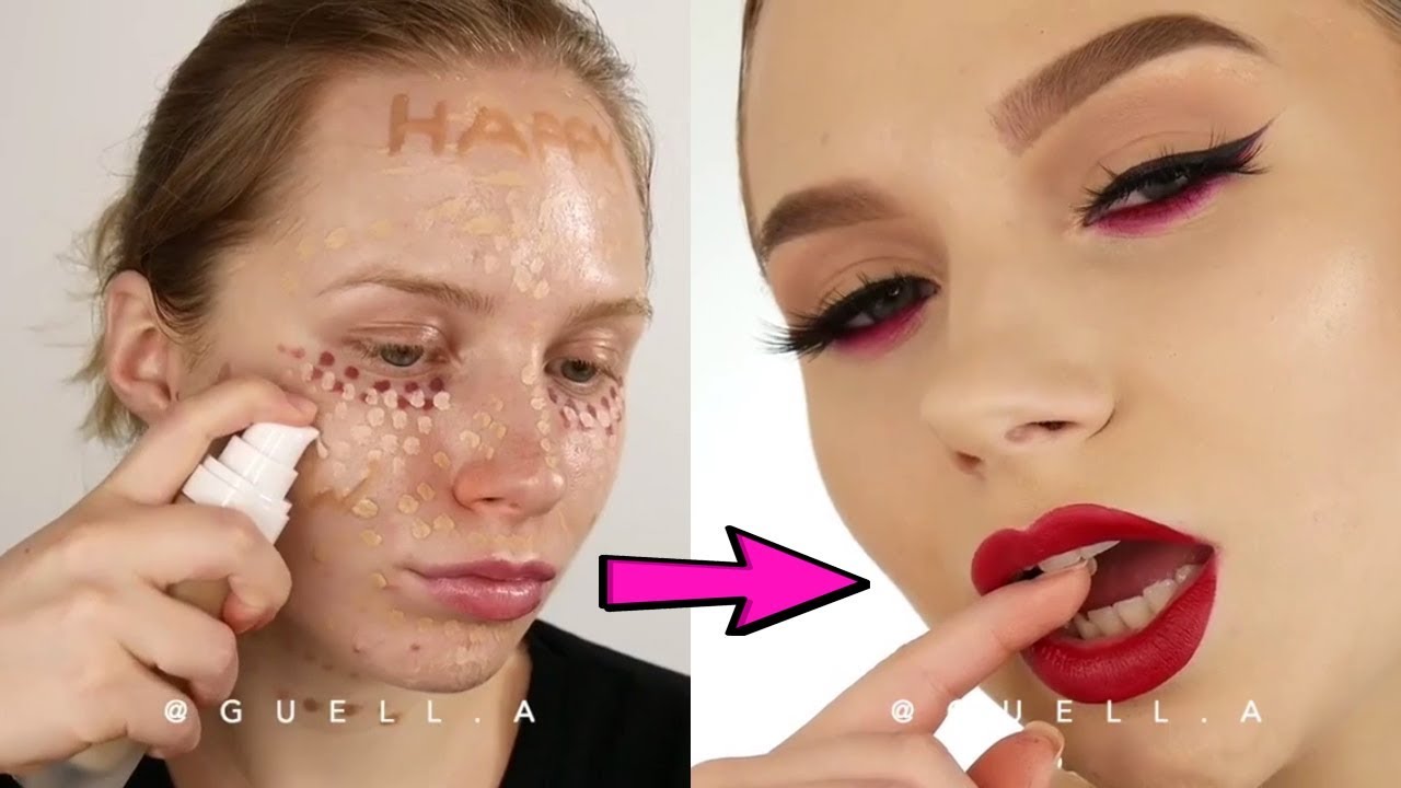 DIY Makeup Life Hacks! DIY Instagram Makeup Transformation Tutorial For ...