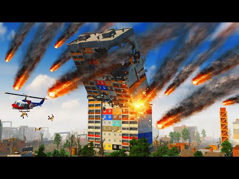 Realistic Meteor Apocalypse Destruction 😱 Teardown