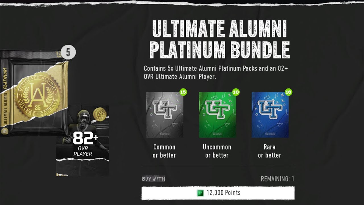OPENING THE ULTIMATE ALUMNI PLATINUM BUNDLE! & RUSH ULTIMATE ALUMNI ...