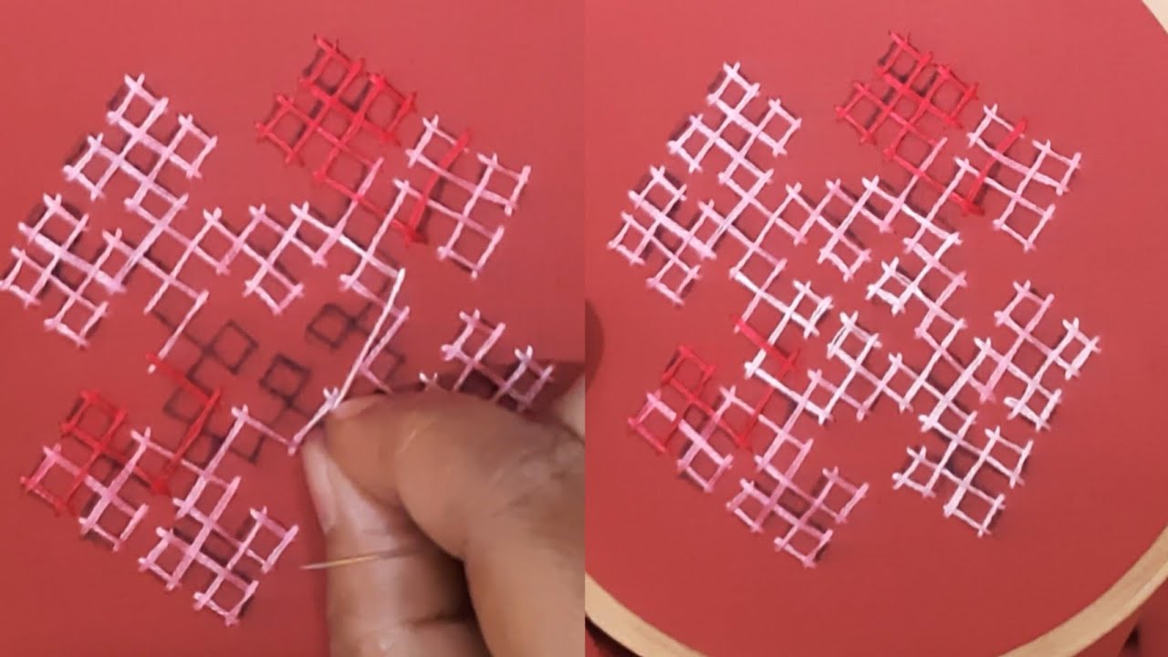 Beautiful Kutch/Sindhi/Hand Embroidery Motif Design Part 1 Graph - YouTube