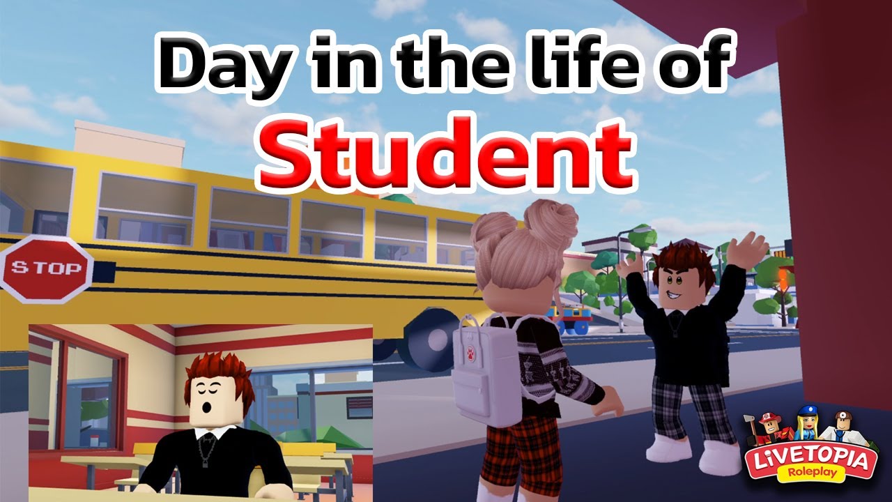 Day in the life of Student in Roblox 🧑‍🏫 || เป็นนักเรียนในหนึ่งวัน ...